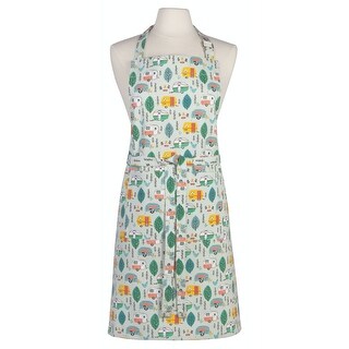 32" Vibrant Happy Camper Now Designs Basic Kitchen Chef's Apron - Bed Bath & Beyond - 34776482